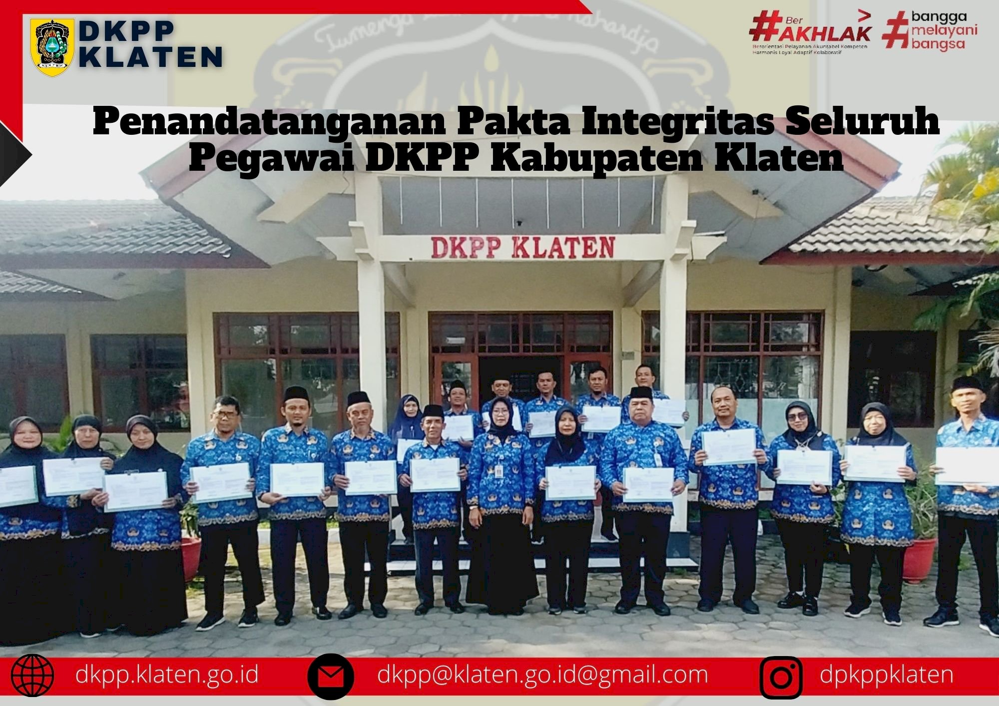 Penandatanganan Pakta Integritas DKPP - Kabupaten Klaten